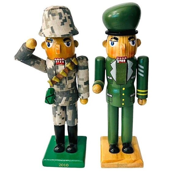 Target | Holiday | 8 Wooden Military Us Army Man Soldier Nutcrackers ...